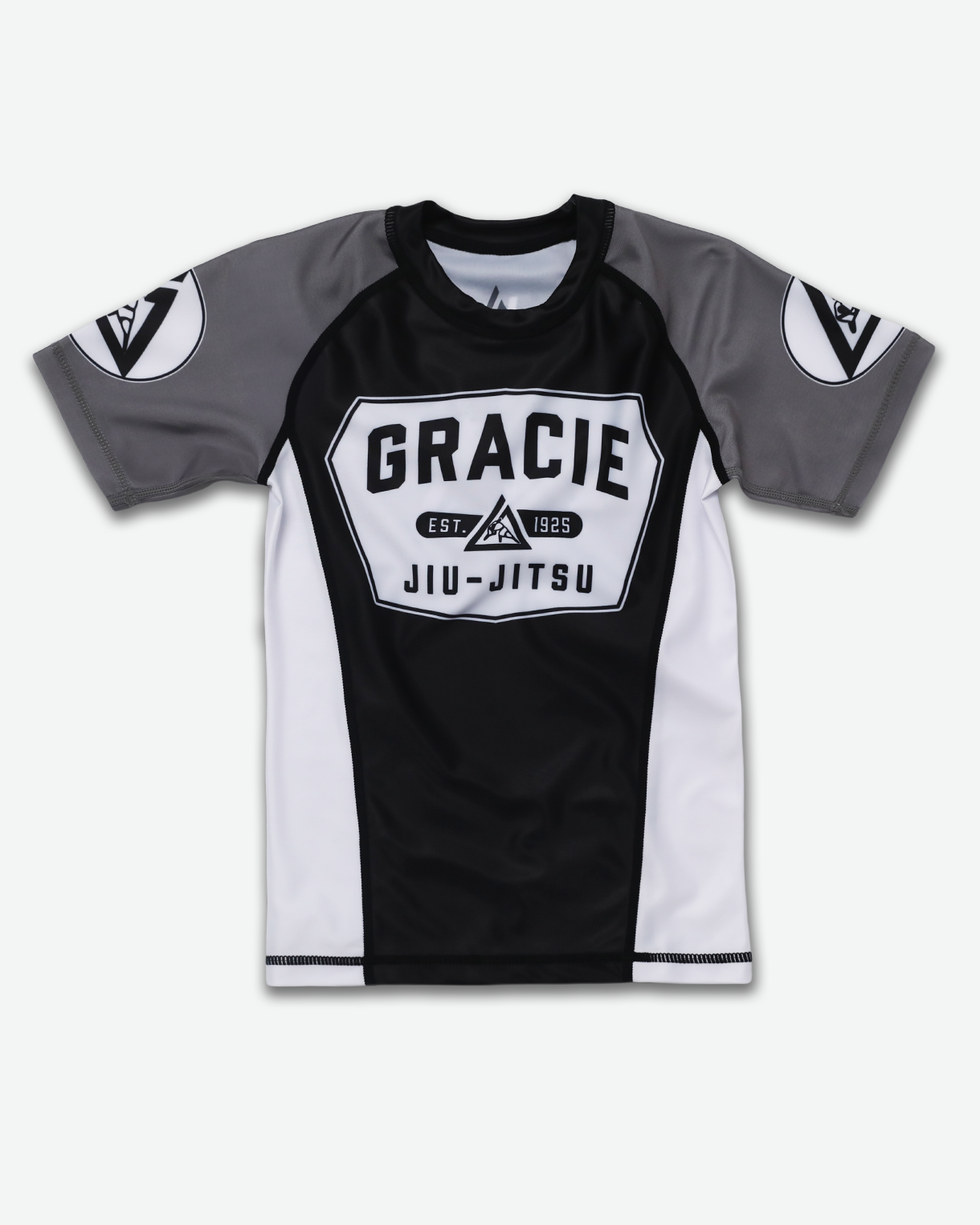 Gray Classic Short-Sleeve Rashguard (Kids) | Gracie Lifestyle