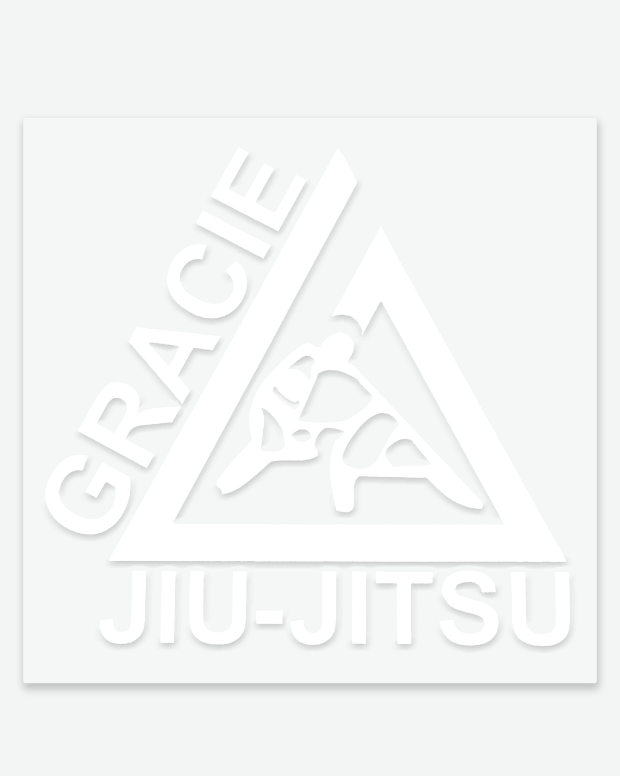 Small White Triangle Decal (6 in) | Gracie Lifestyle